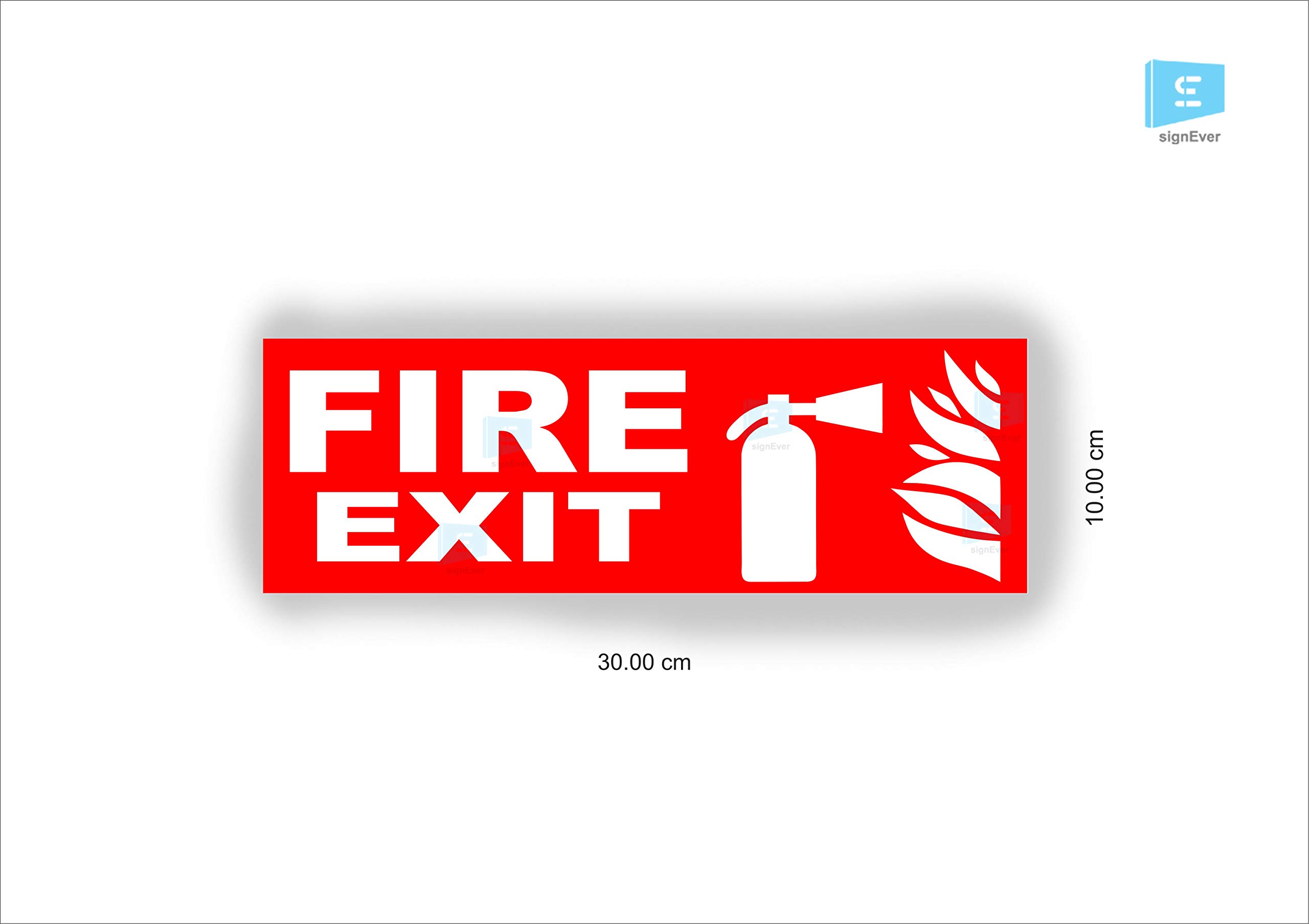 Buy SIGN EVER Fire Exit Stickers Factory Office Bank Hospital Shopping ...