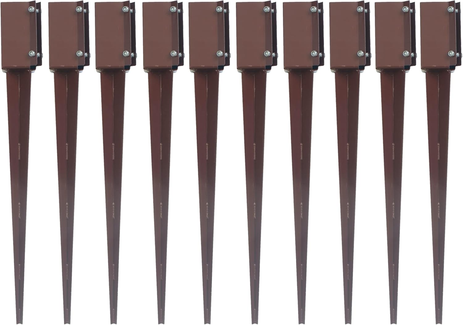 Fence Post Spike - 75mm - Oxide Red - Pack 10 : Amazon.co.uk: DIY & Tools