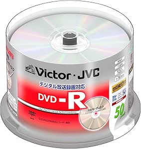 Amazon.co.jp: ビクター 映像用DVD-R CPRM対応 16倍速 4.7GB シルバーレーベル 50枚 VD-R120KQ50 : パソコン・周辺機器