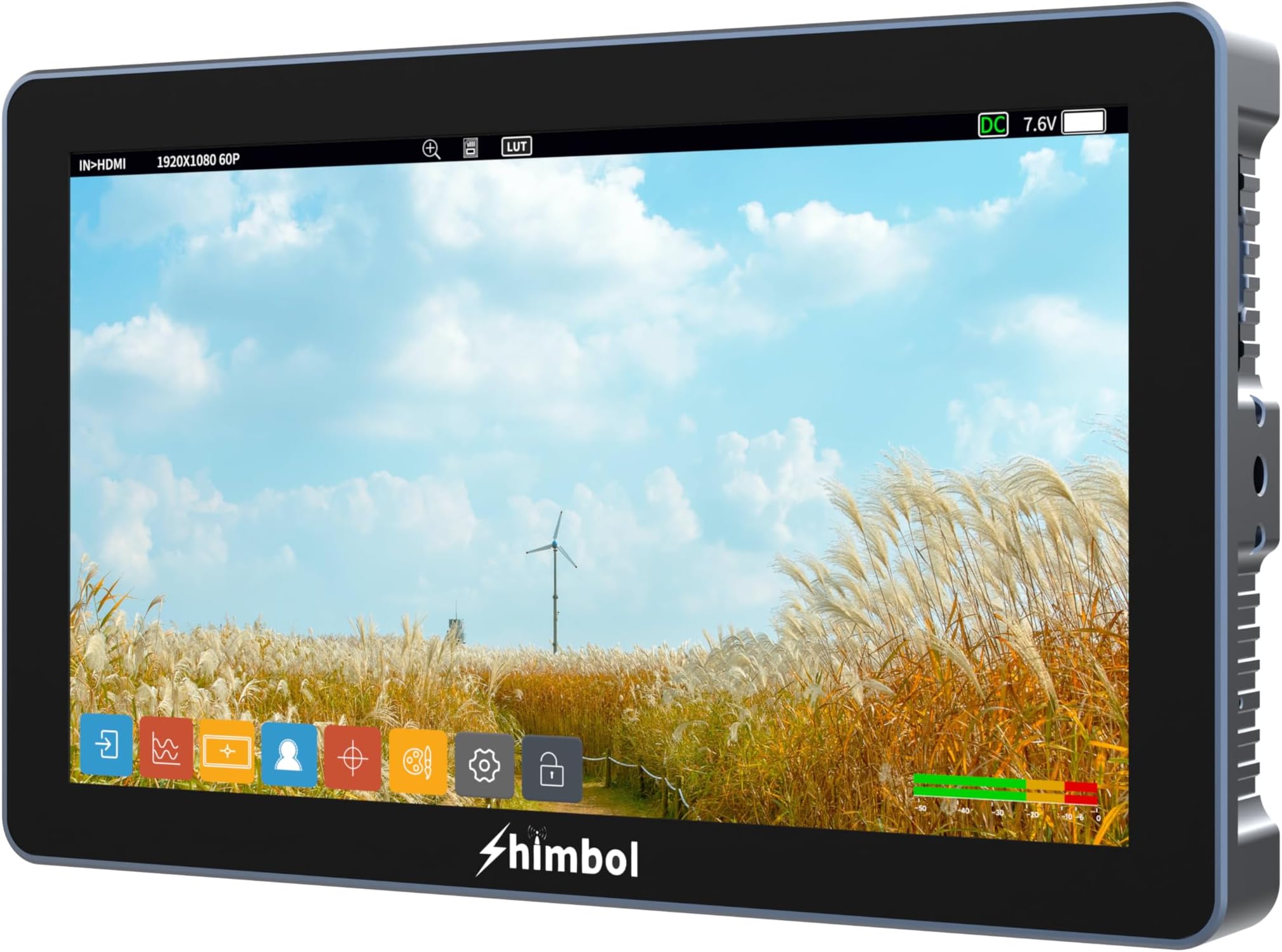 SHIMBOL M7 7" HDMI 3G-SDI DLSR On-Camera Field Monitor High-Definition ...