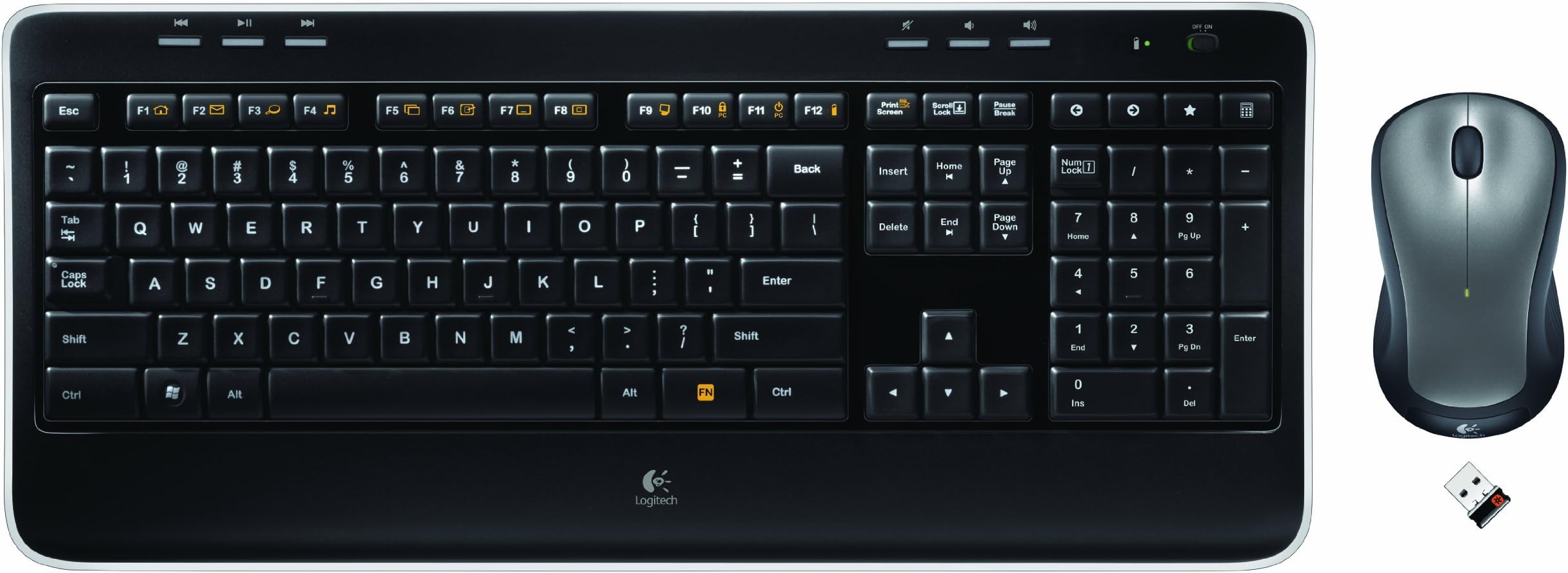 Amazon.com: Logitech MK540 Advanced Wireless Keyboard & Mouse Combo ...