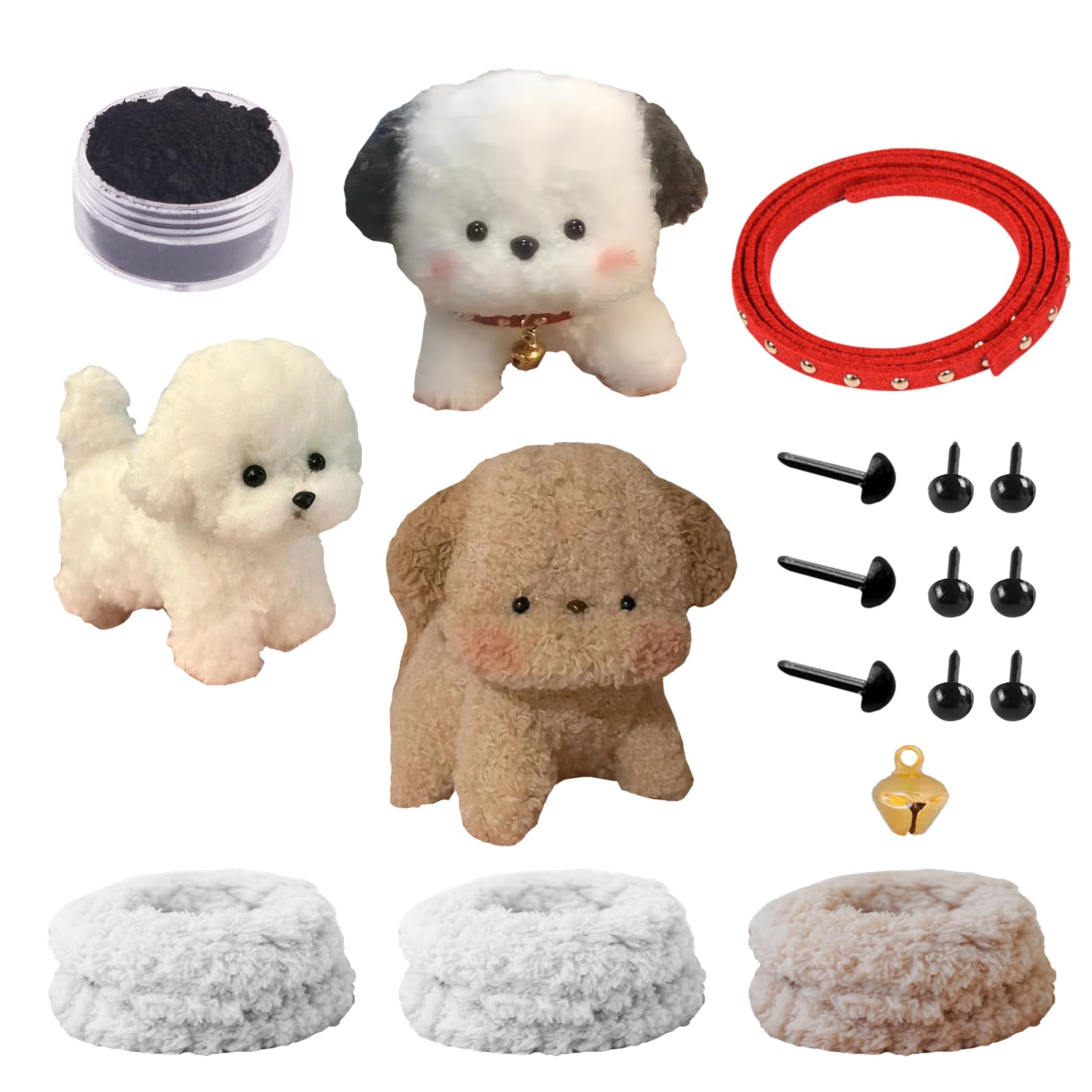 Long Pipe Cleaners for Craft Pipe Cleaner Set DIY Plush Dog Doll ...