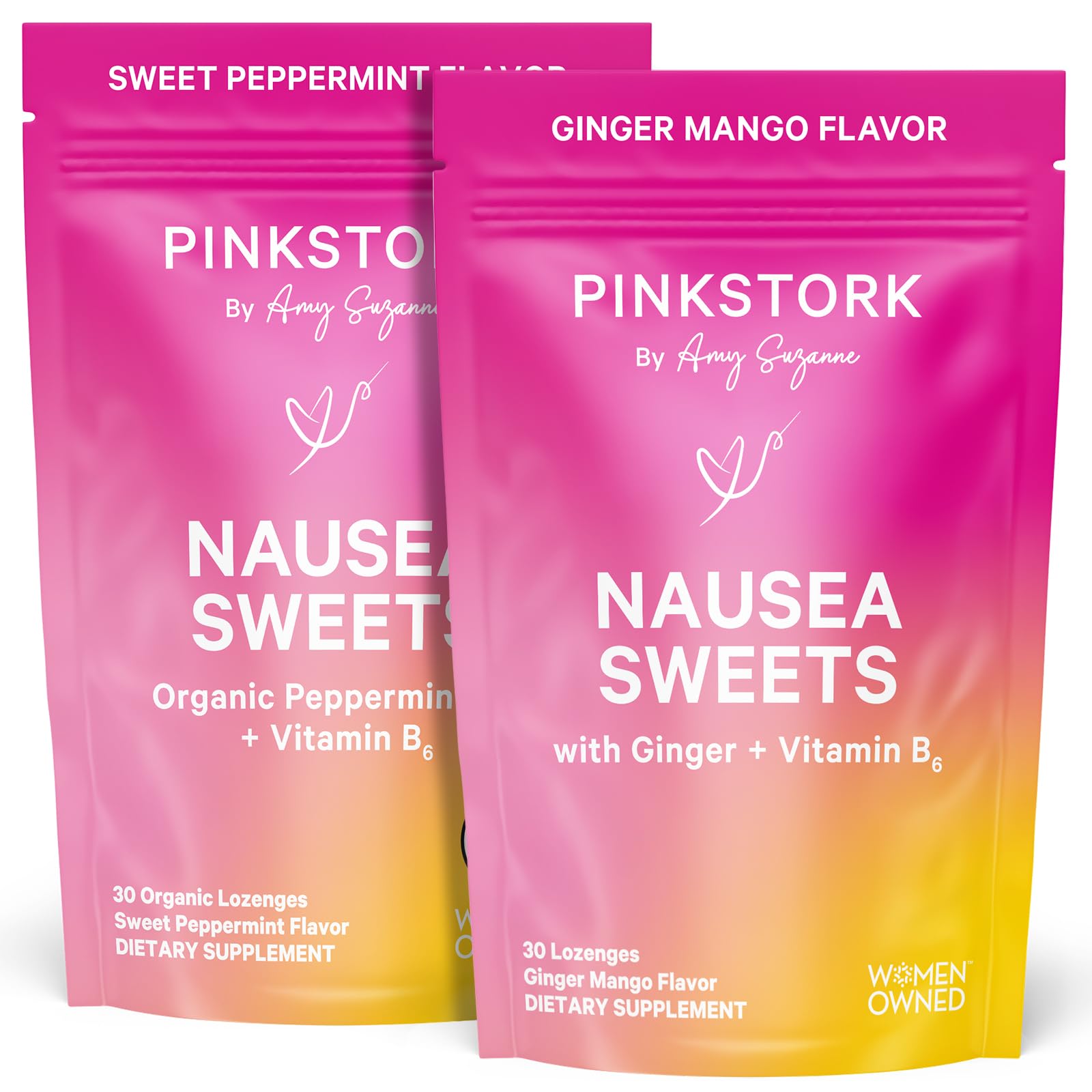 Amazon.com: Pink Stork Organic Sweets Bundle for Morning Sickness and ...