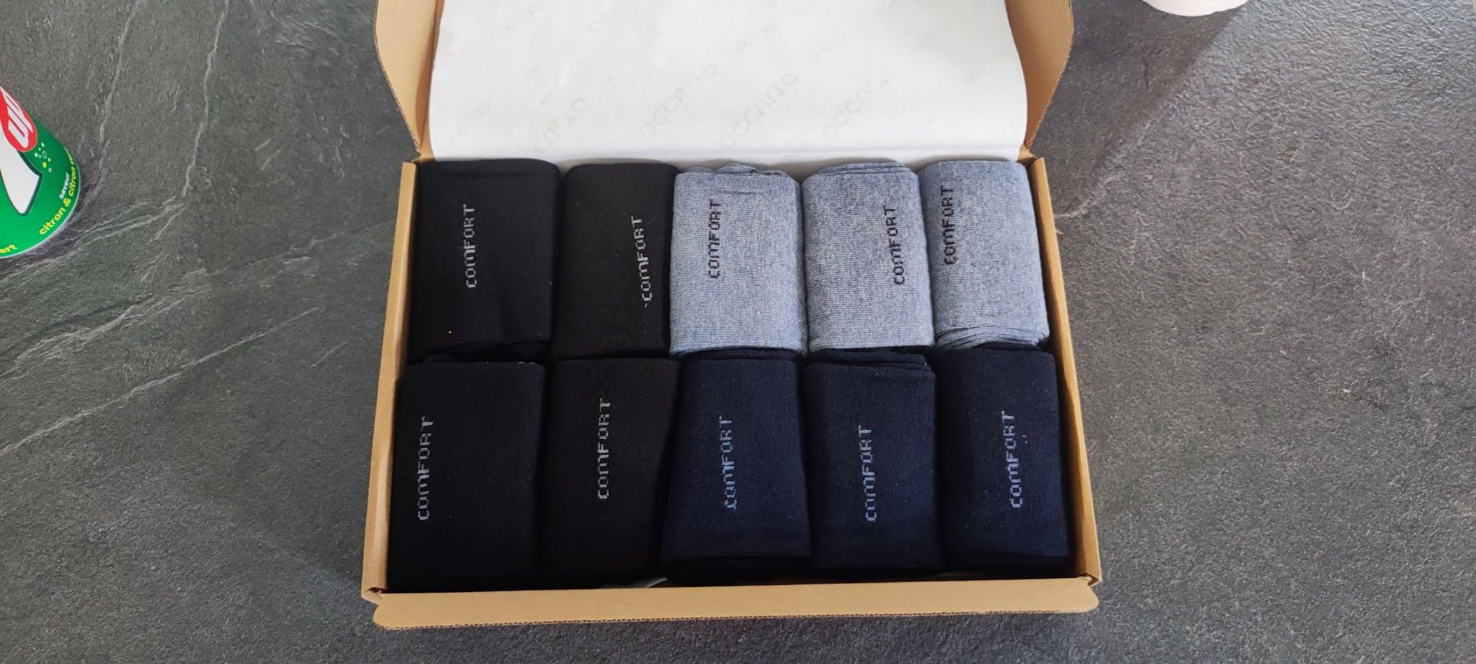 Occulto Chaussettes sans Elastique & Couture Homme Lot de 10 (modèle ...