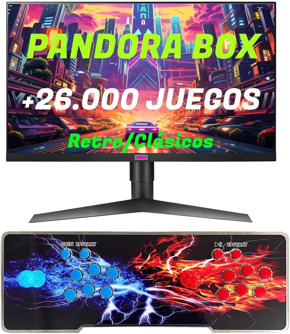Amazon.com: LEVEL25 Pandora Box +26,000 Retro Classic Games Console 3D ...