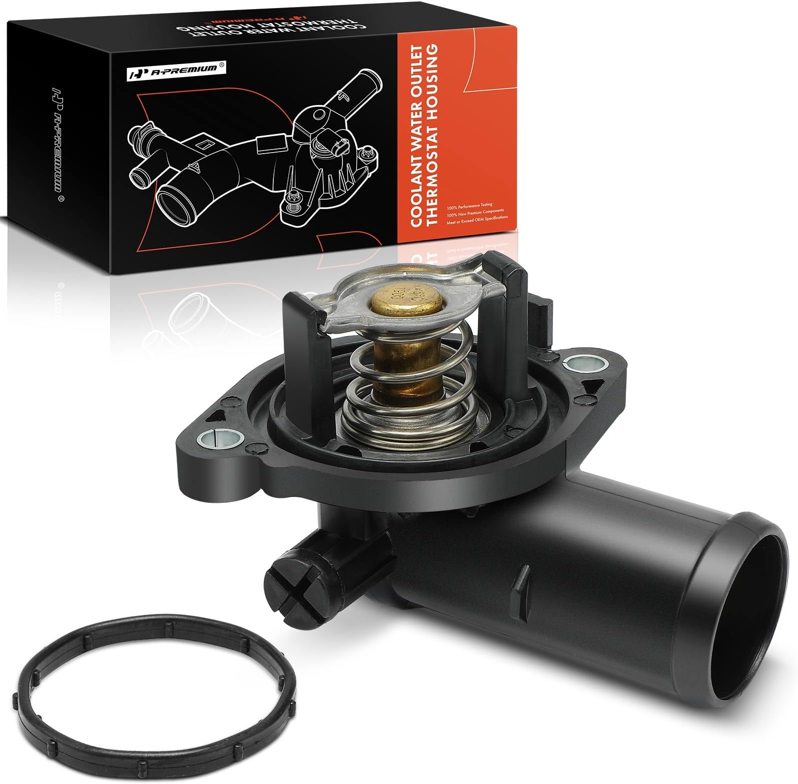A-Premium Engine Coolant Thermostat Housing Assembly with Gasket ...