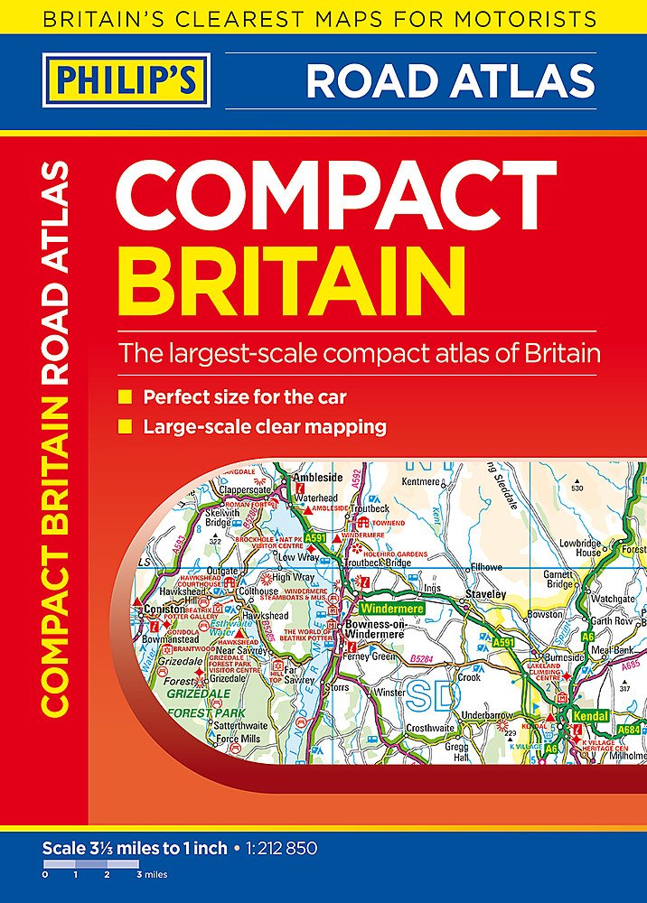 Philip's Compact Britain Road Atlas: Flexi A5 (Philips Road Atlas ...