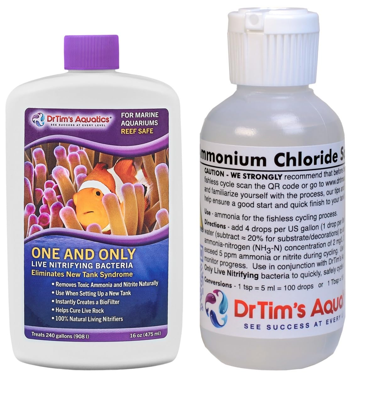 Buy Dr Tim's Ammonium Chloride Solution and Dr Tim One & Only Live ...