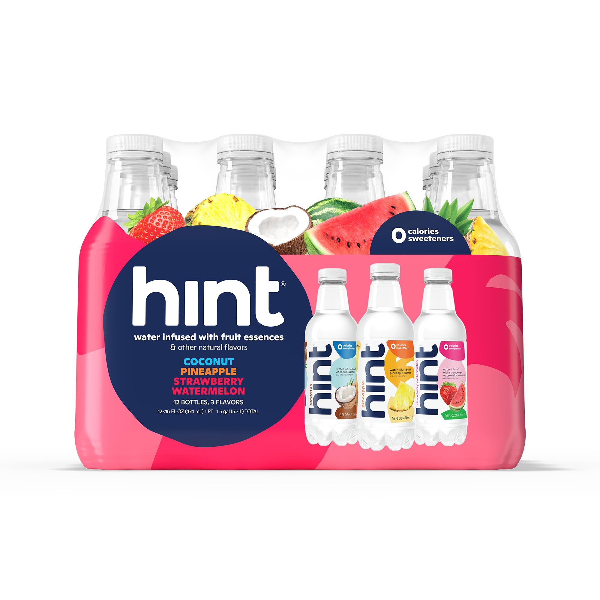 Amazon.com: Hint Water Tropical Variety Pack, 4 Bottles Each of ...