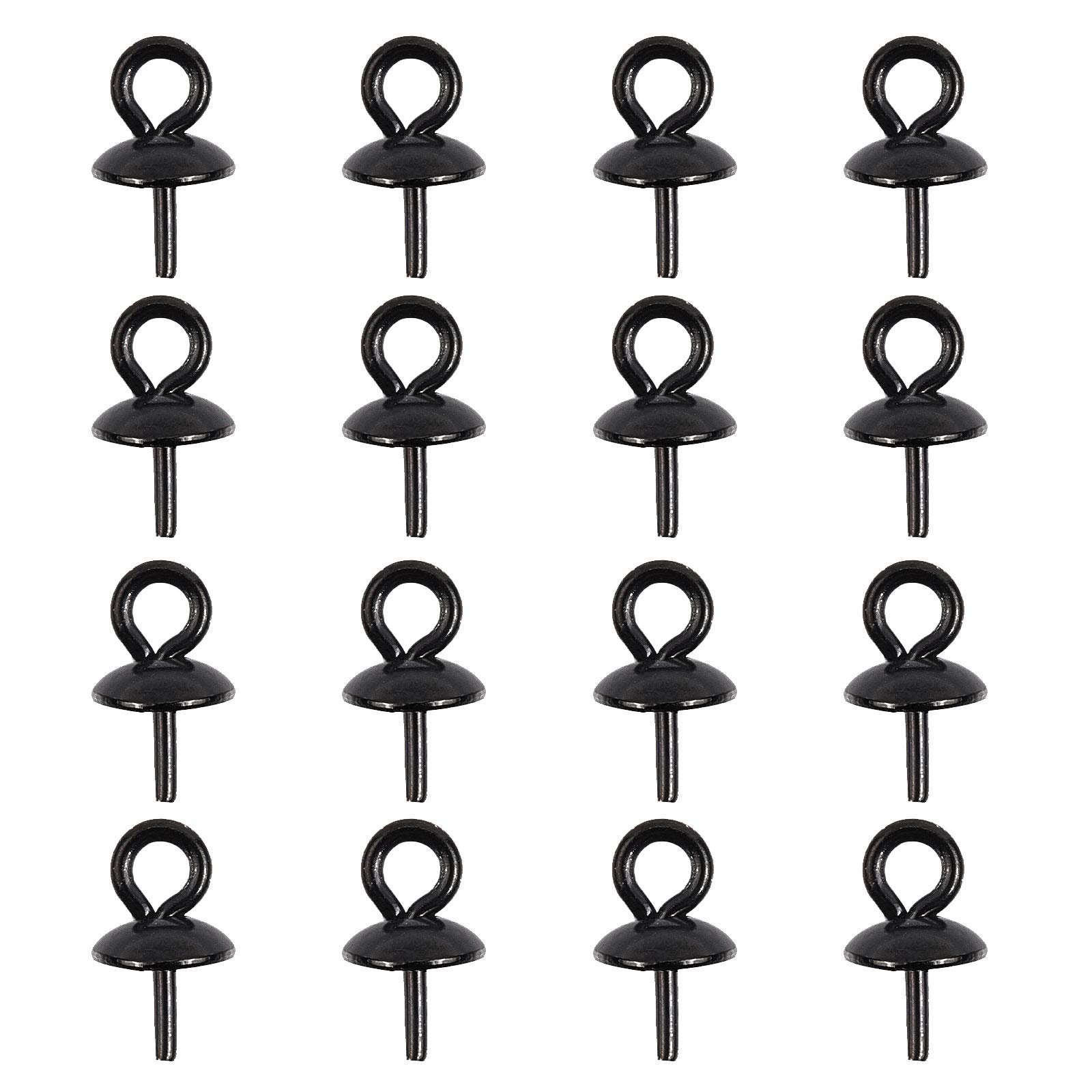Amazon.com: UNICRAFTALE 50pcs Gunmetal Stainless Steel Screw Eye Pin ...