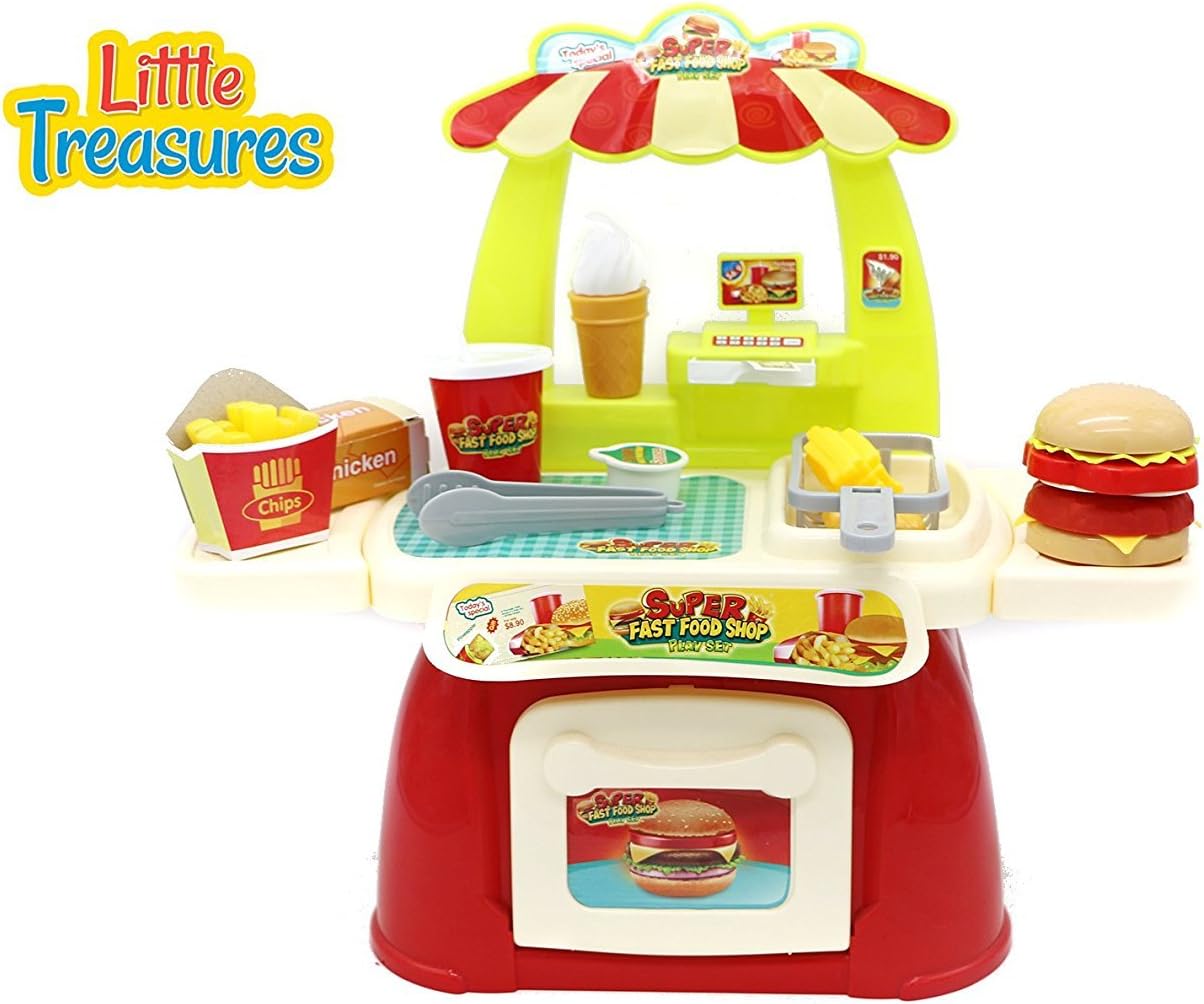 Amazon.com: Fast Food Shop Play Set – a luxurious mini fast food ...