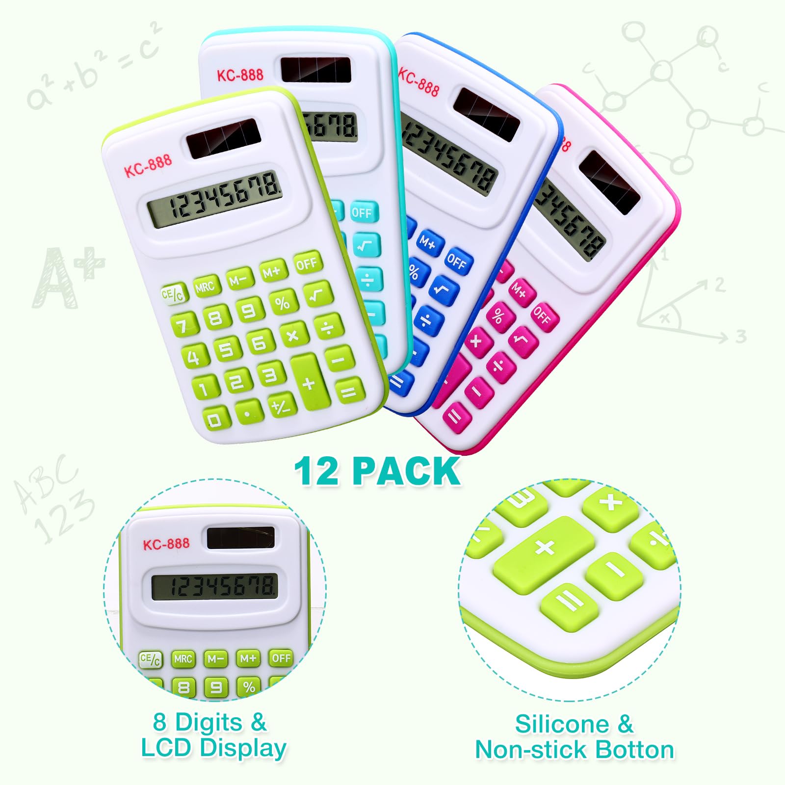 Snapklik.com : Yunsailing 48 Pcs Pocket Calculator Bulk Small 4 ...