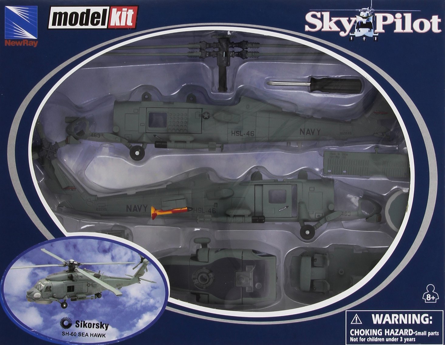 Buy Sikorsky SH-60 Sea Hawk Diecast Navy Helicopter 1:60 Scale - Model ...