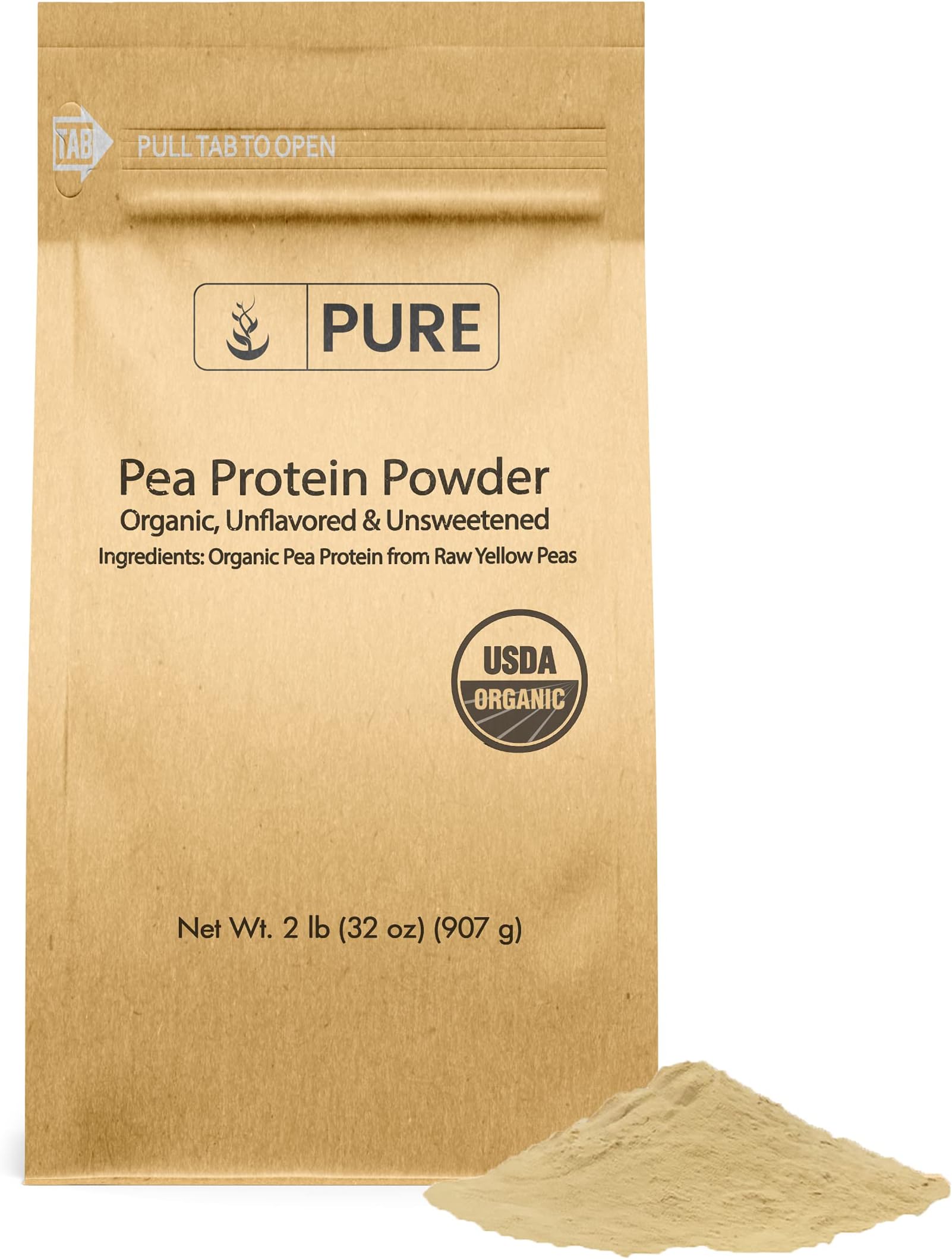 Amazon.com: Anthony's Premium Pea Protein, 2 lb, Plant Based, Gluten ...
