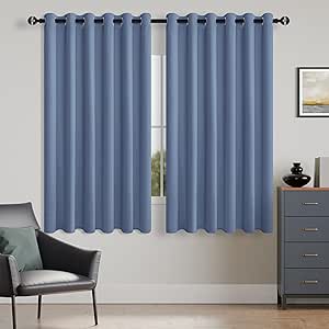 Hiasan Blackout Curtains 2 Panels, Extra Wide 70 Inches Thermal ...