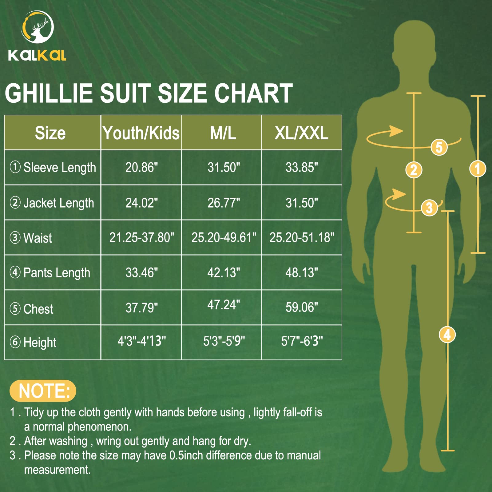 Snapklik.com : Ghillie Suit, Camouflage Hunting Apparel For Men, Double ...