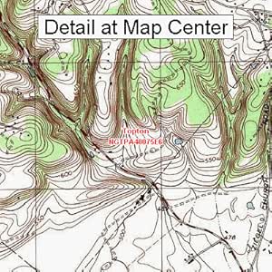 Amazon.com : USGS Topographic Quadrangle Map - Topton, Pennsylvania ...