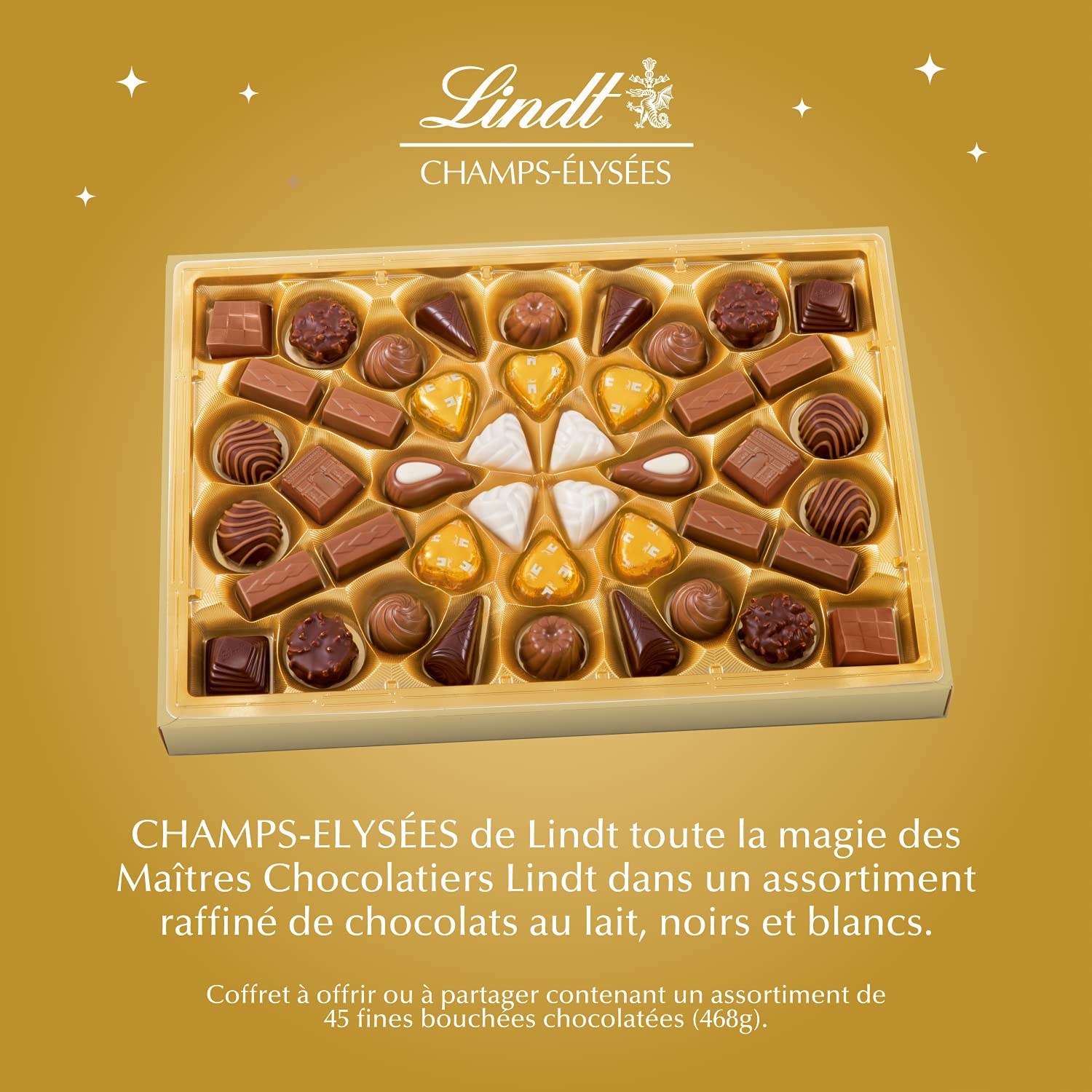 Buy Lindt Champs Elysées Chocolate Box Gourmet Milk and Dark Chocolate ...