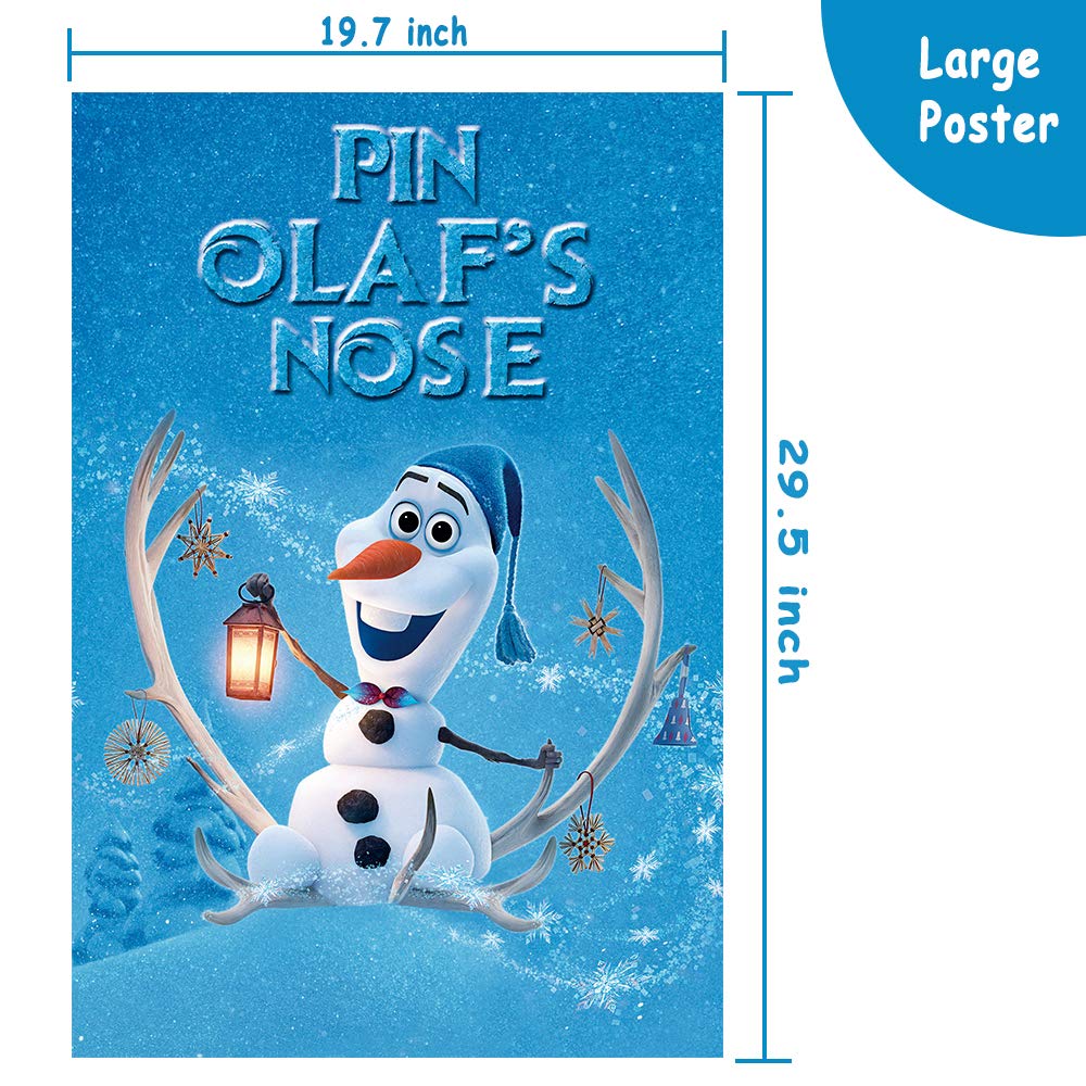 Buy sherpaa Frozen Party Supplies Set,Pin the Nose on Olaf and Ring ...