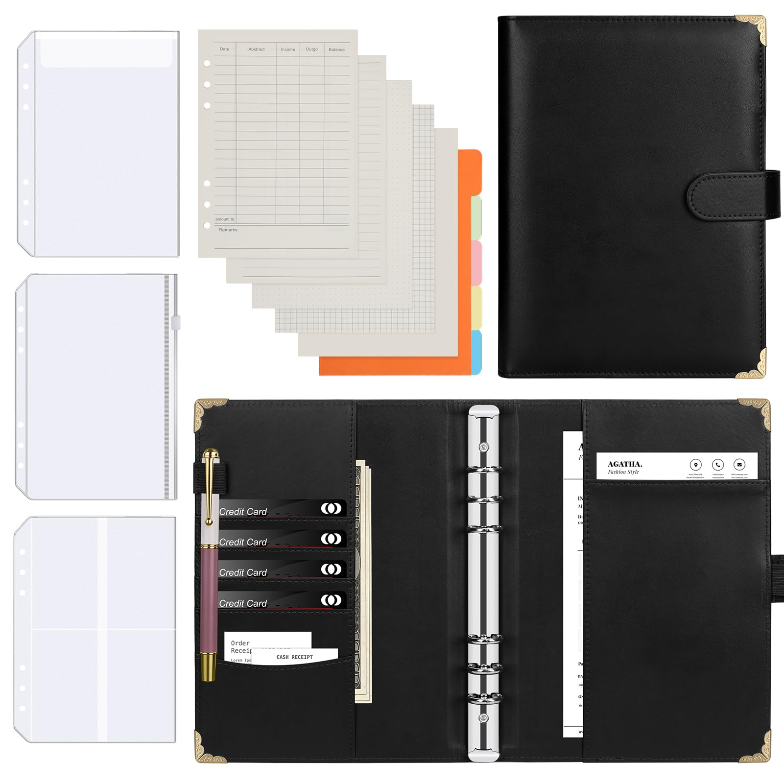 Amazon.com : FYY Money Saving Binder Budget Book - A5 Budget Binder ...