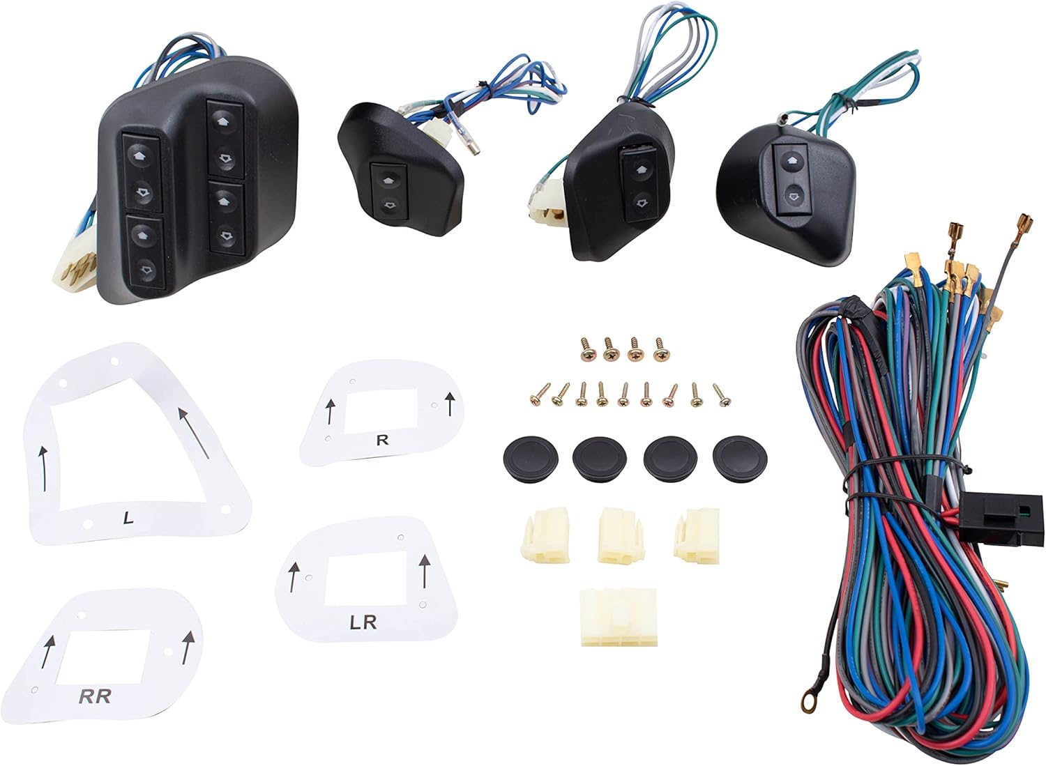 Amazon.com: Brock Replacement Universal Power Window Switch Kit Angled ...