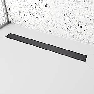 28 inch Linear Shower Drain with Removable Square Hole Panel by Using ...