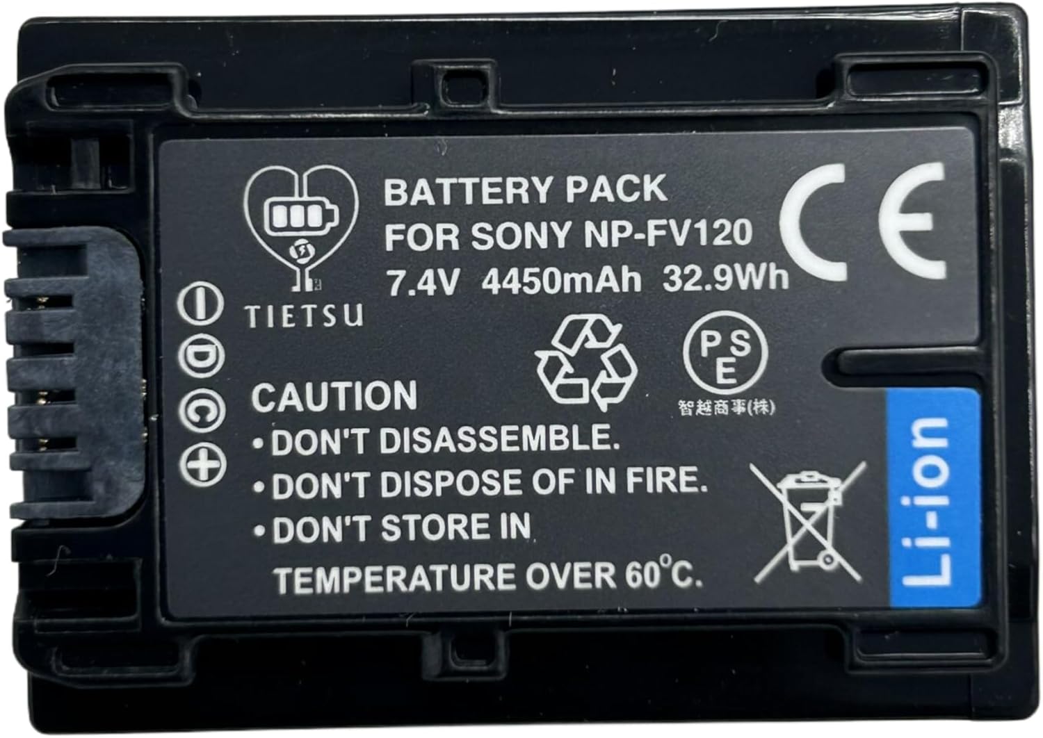 Amazon | TIETSU BC239 FOR SONY NP-Fv120互換バッテリー [ 純正品と同じよう使用可能 残量表示可能 ...