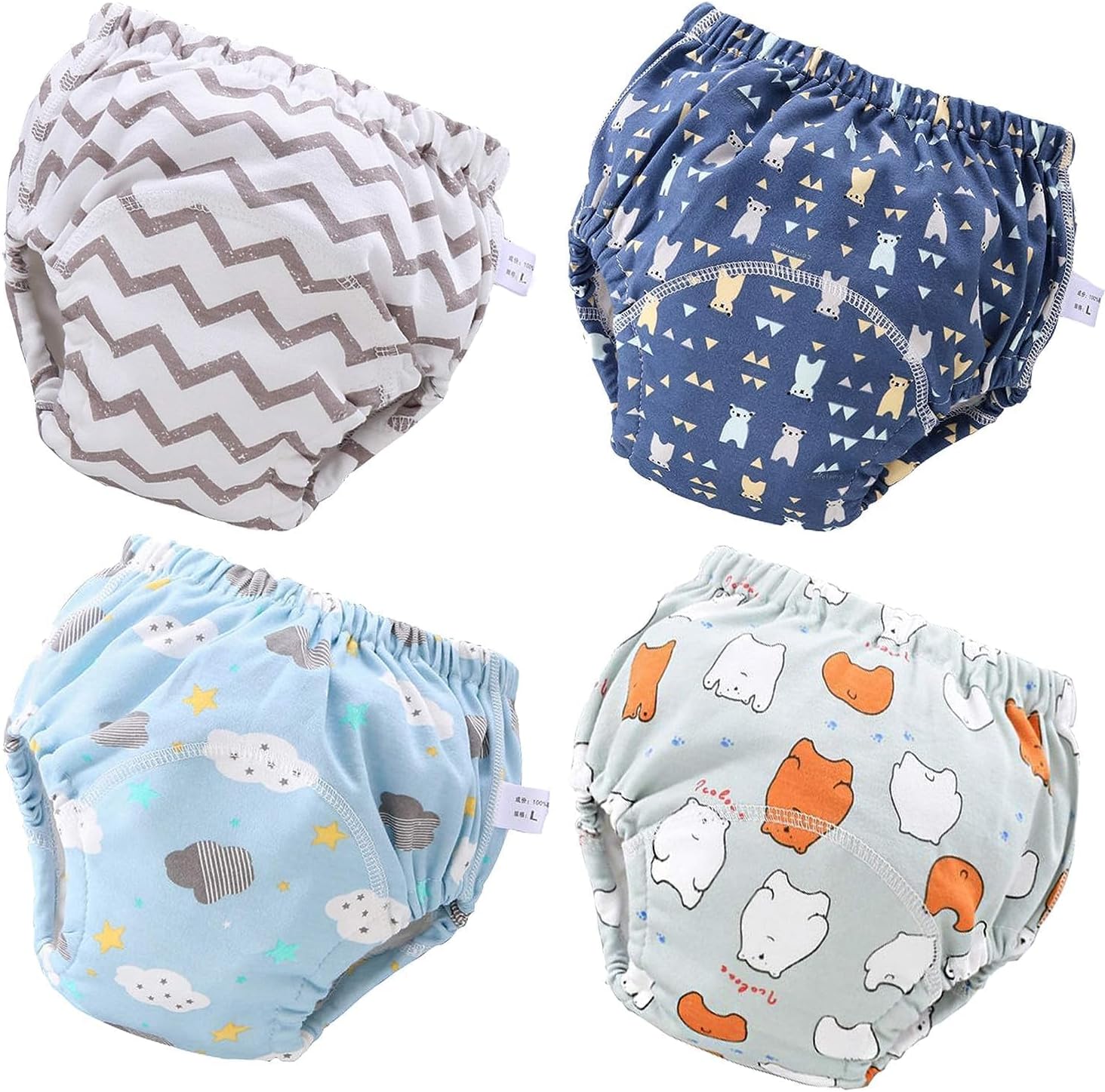 Eco Mom 4 Pieces Training Pants Strong Absorbent Toddler Potty Training ...