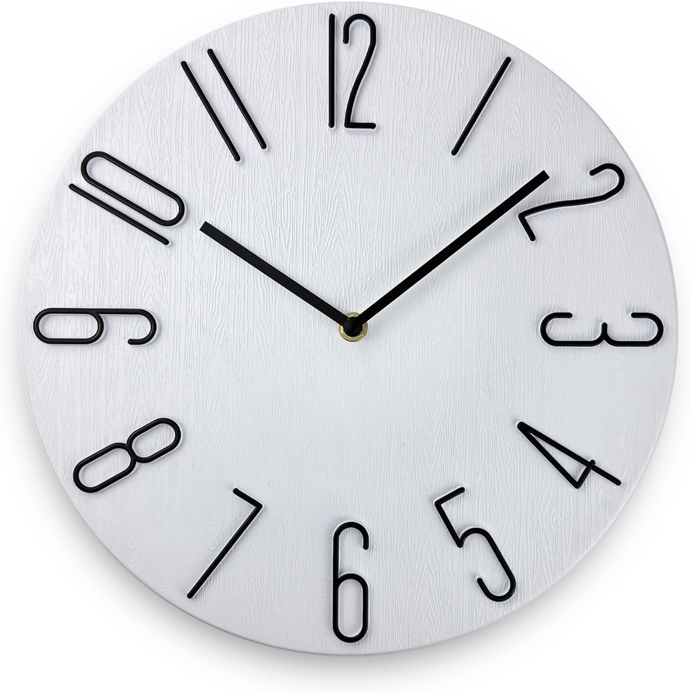 Amazon.com: fapugh Wall Clock, Silent Clock, Wall Clocks Battery ...