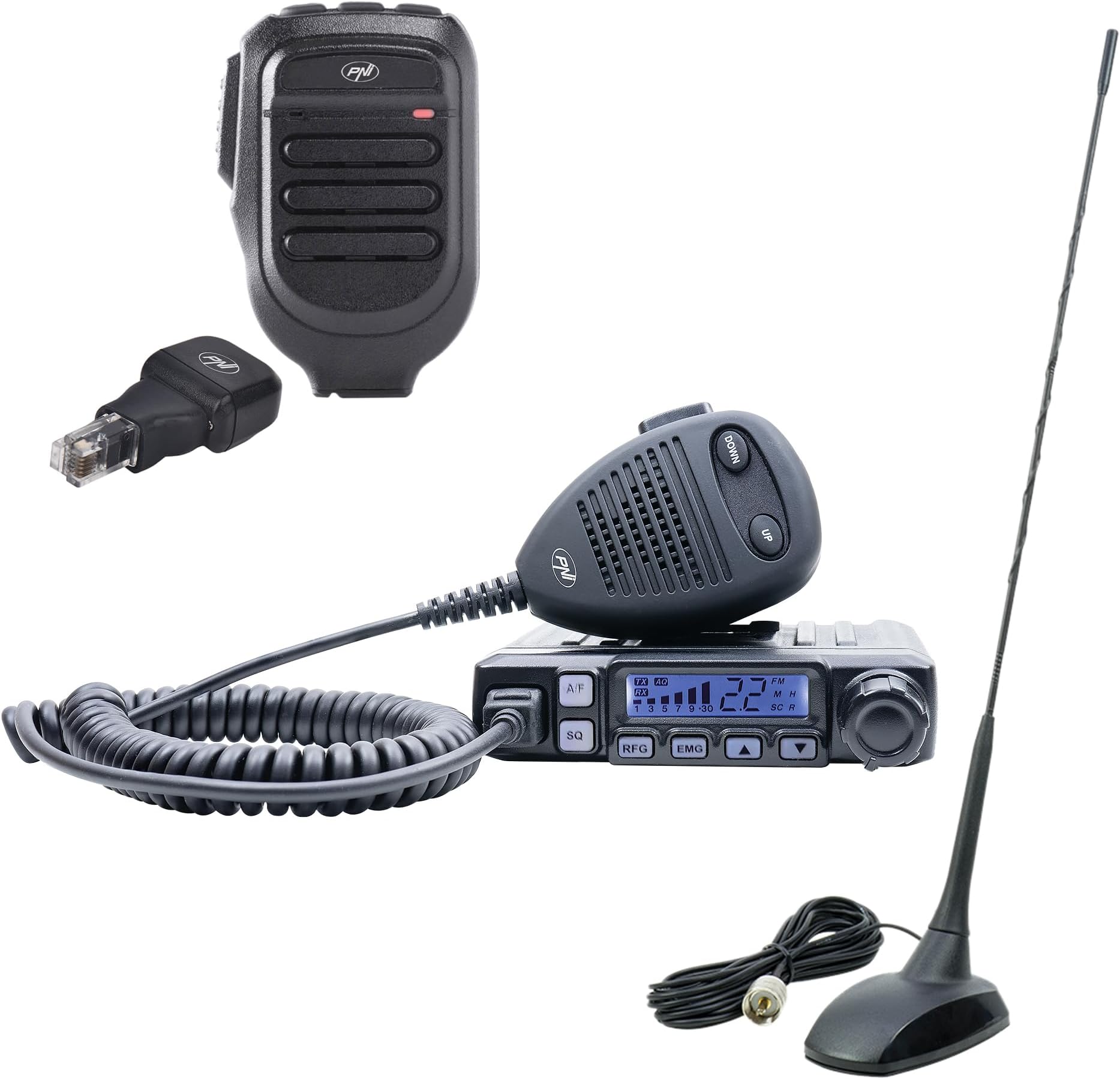 CB radio station kit PNI Escort HP 7120 ASQ with CB antenna PNI Extra ...