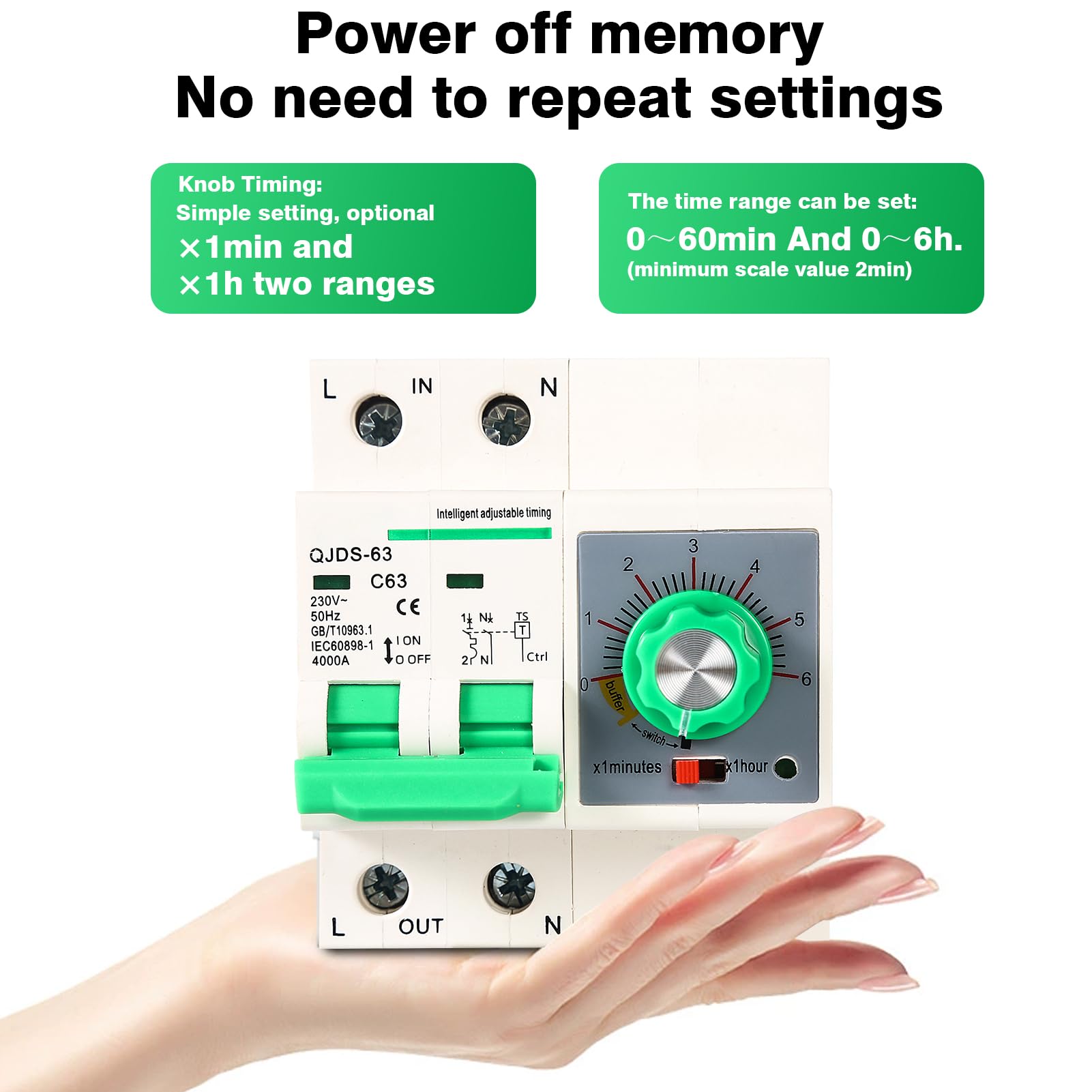 Electrical Breaker With Timer Switch Box Timer With PumpGuardᵀᴹ