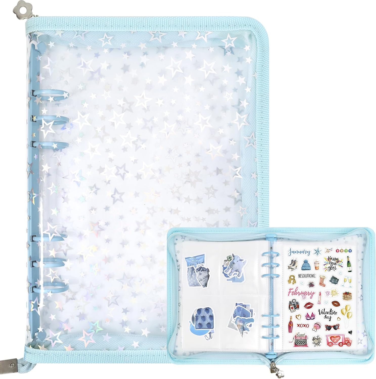 Amazon.com: Ruatu Sticker Storage Organizer Binder A5 Sticker ...