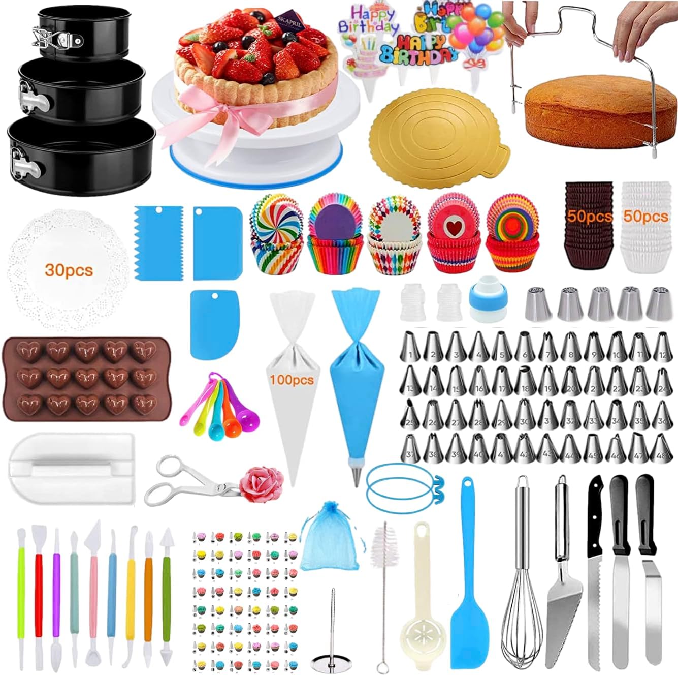 Amazon.com: Cake Decorating Supplies | Cake Decorating Kit Baking ...