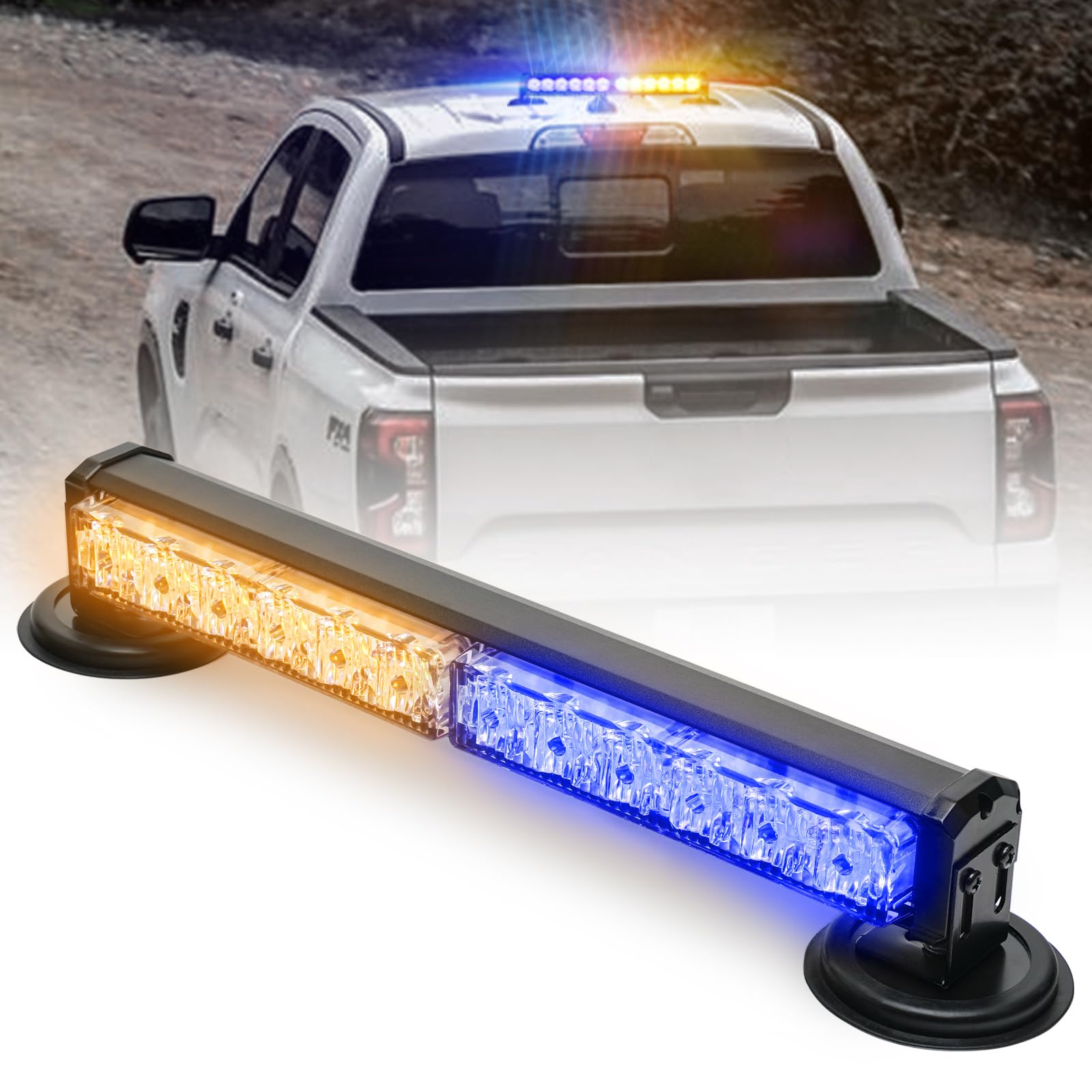 Snapklik.com : BooYu 14 In Battery Powered Police Emergency Strobe ...
