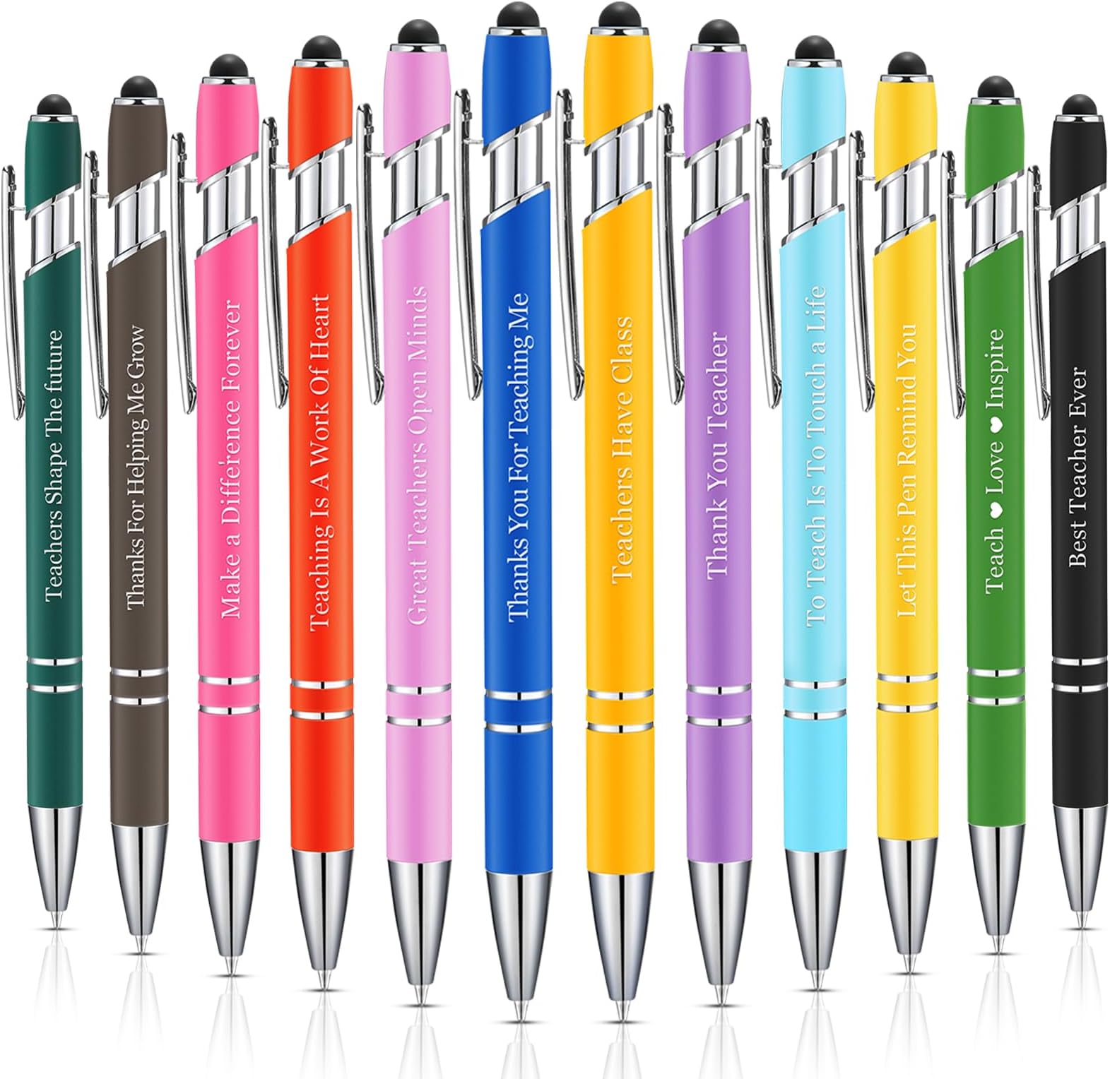 Amazon.com : Outus 100 Pcs Teacher Appreciation Pens with Stylus Tip ...