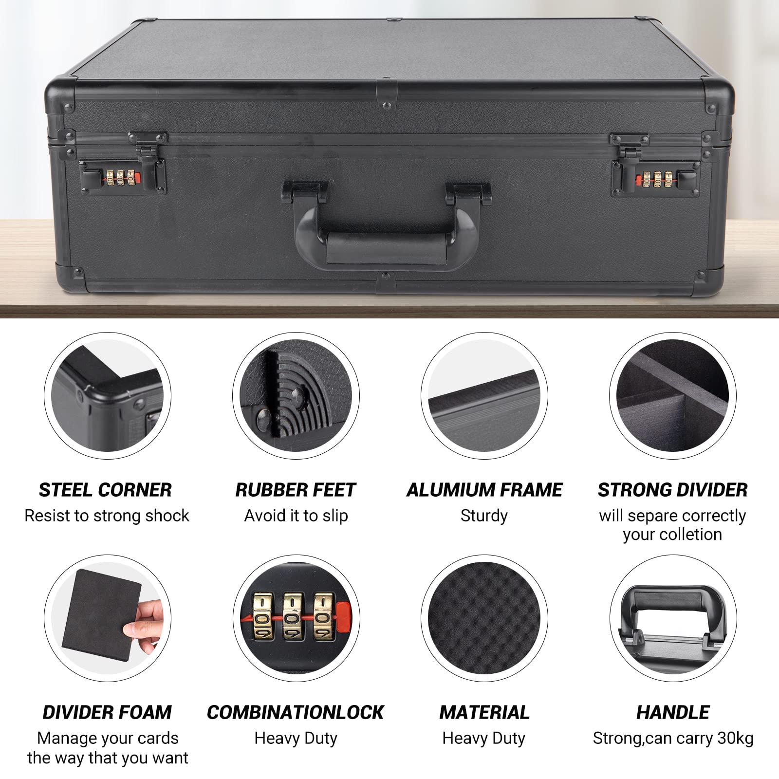 2023 NEW Graded Card Storage Box with Coded Lock, Sports Card Storage ...