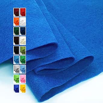 Amazon.com: Royal Blue Felt Fabric 36" X 36"(1 Square Yard), 1.6mm ...