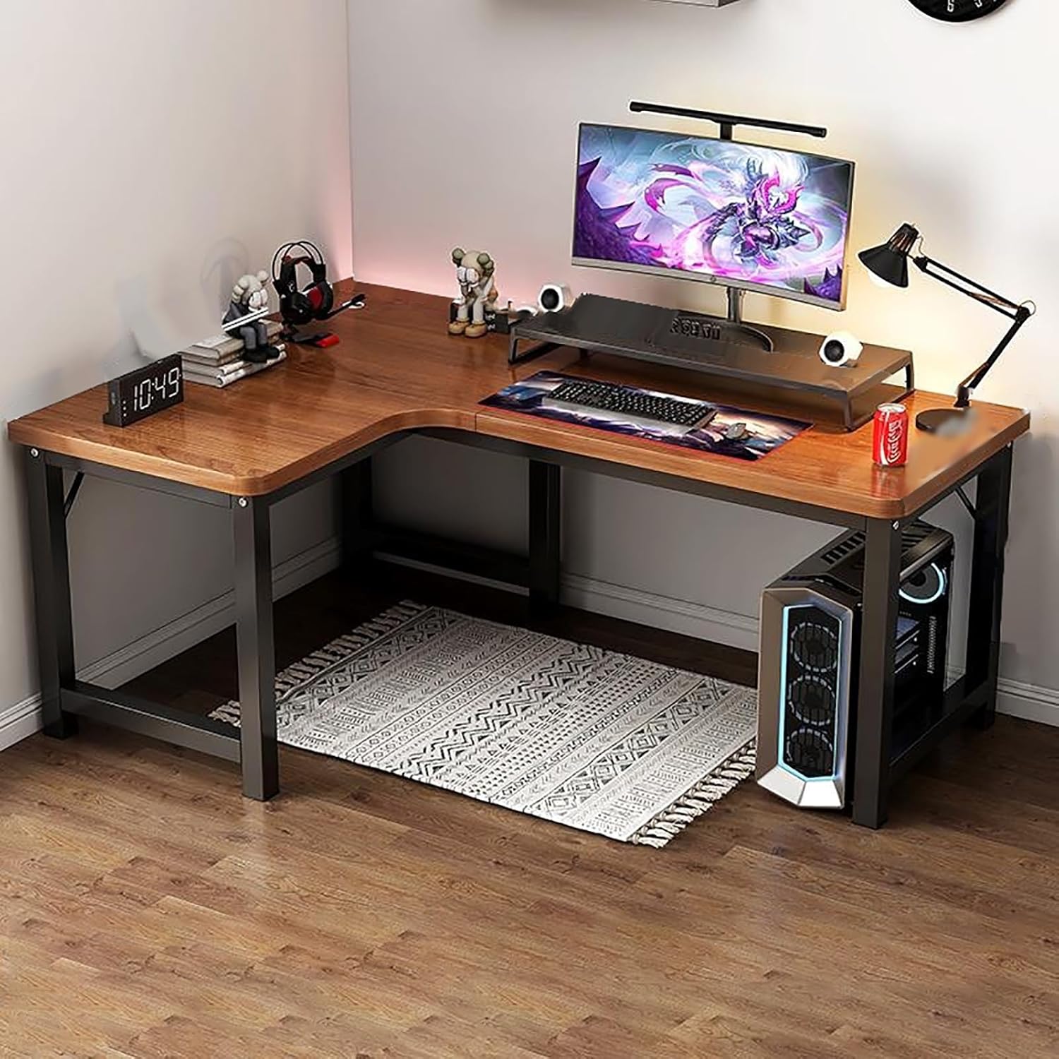 zxhrybh Office Desk, Computer Desk Gaming, L Shaped Computer Desk ...
