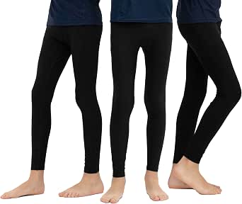 Amazon.com: KISTA 3 Pack Kid's Compression Pants, Athletic Sports ...