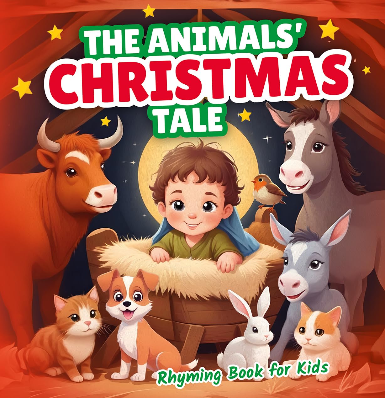 The Animals' Christmas Tale Rhyming Book for Kids: A Holiday Poem with ...