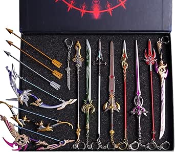 Amazon.co.jp: COSPLEE Mini Weapons Original God Weapons and Relics Set ...