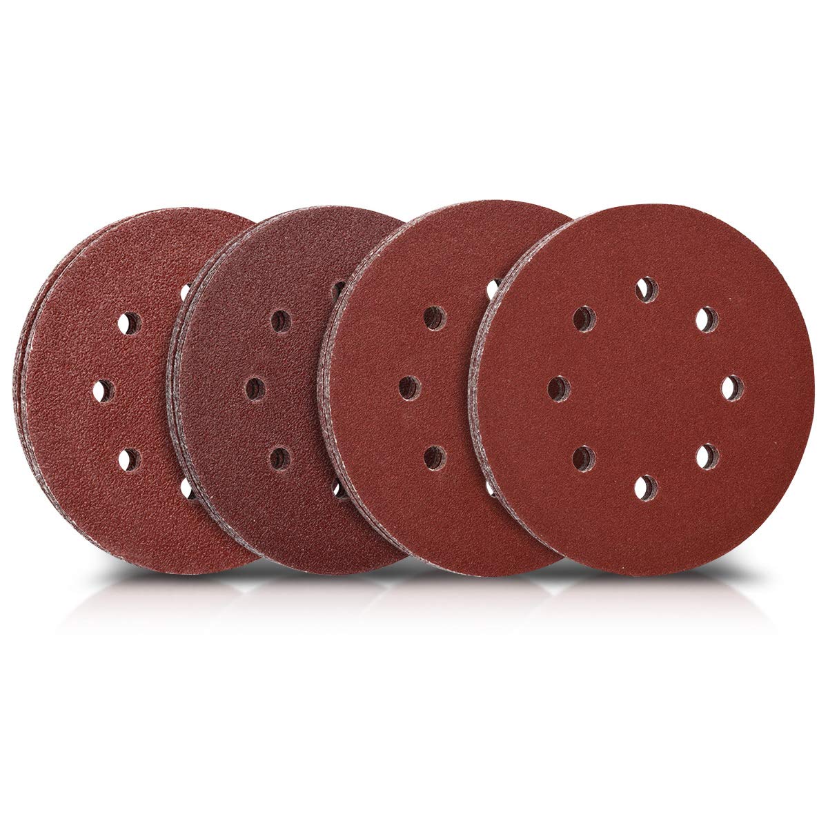 Navaris 25 pcs Sanding Sheets - Assorted P40, 60, 80, 100 Grit Sand ...