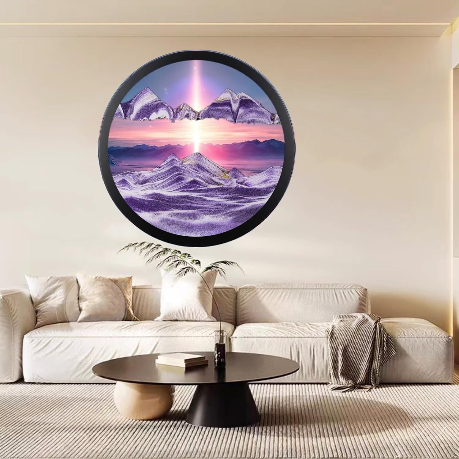 Sand Art Liquid Motion, Moving Sand Art Décor, 3D Wall Mounted 360 ...