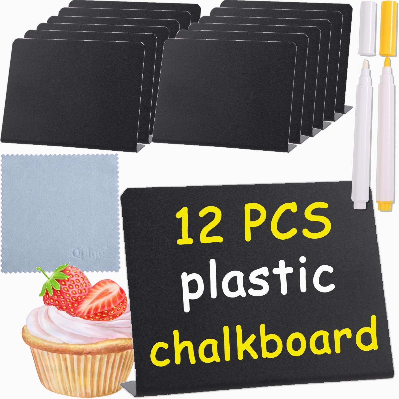 Amazon.com : 40 Pack Food Labels for Party Buffet - Mini Chalkboard ...