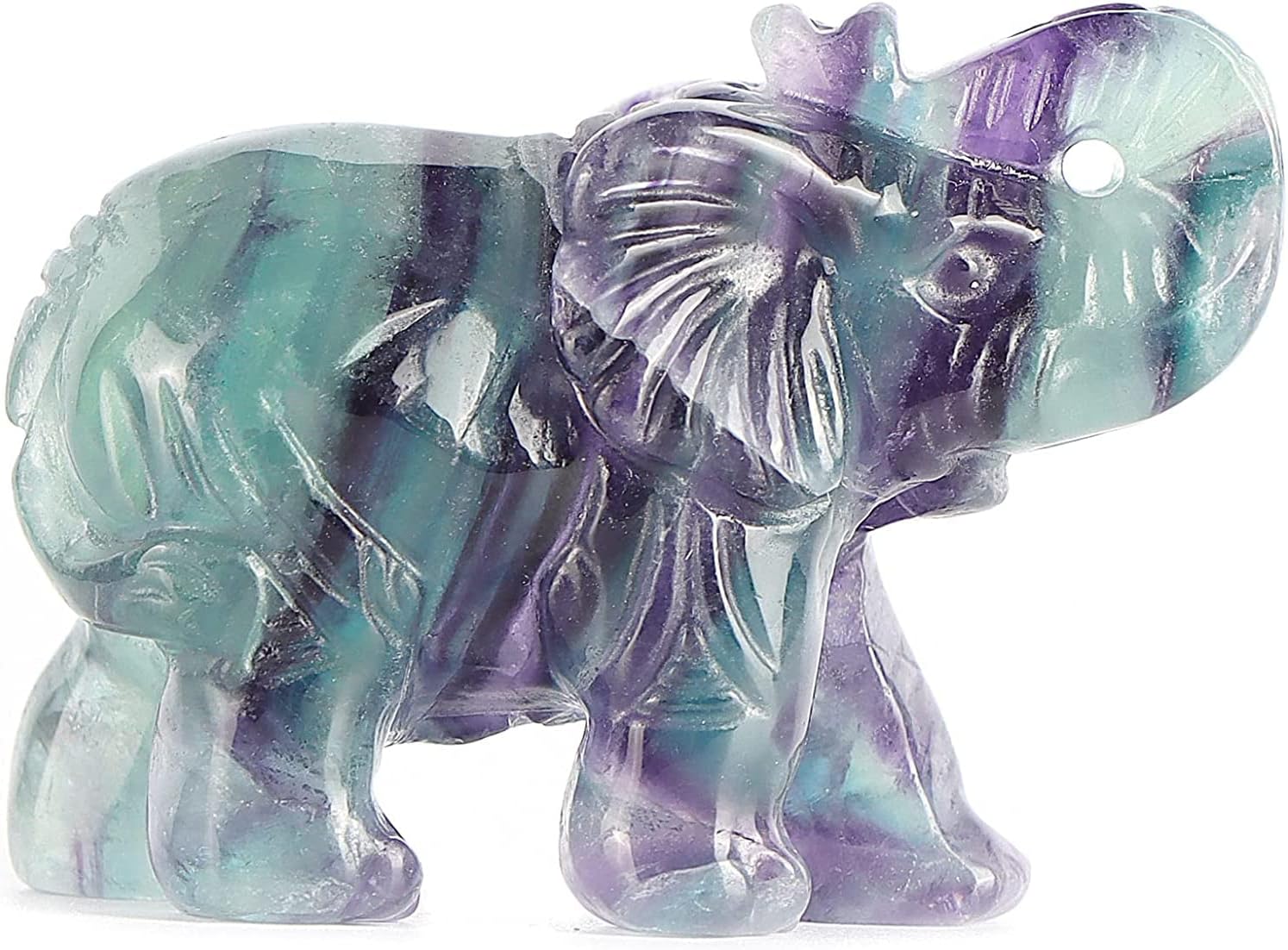 Amazon.com: Ytbeoxk 1.8 Inch Amethyst Elephant Crystals Decor, Healing ...