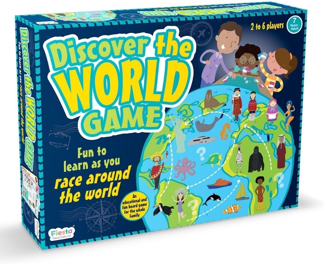 Fiesta Crafts T-2922 Discover The World Game, Various, One Size ...