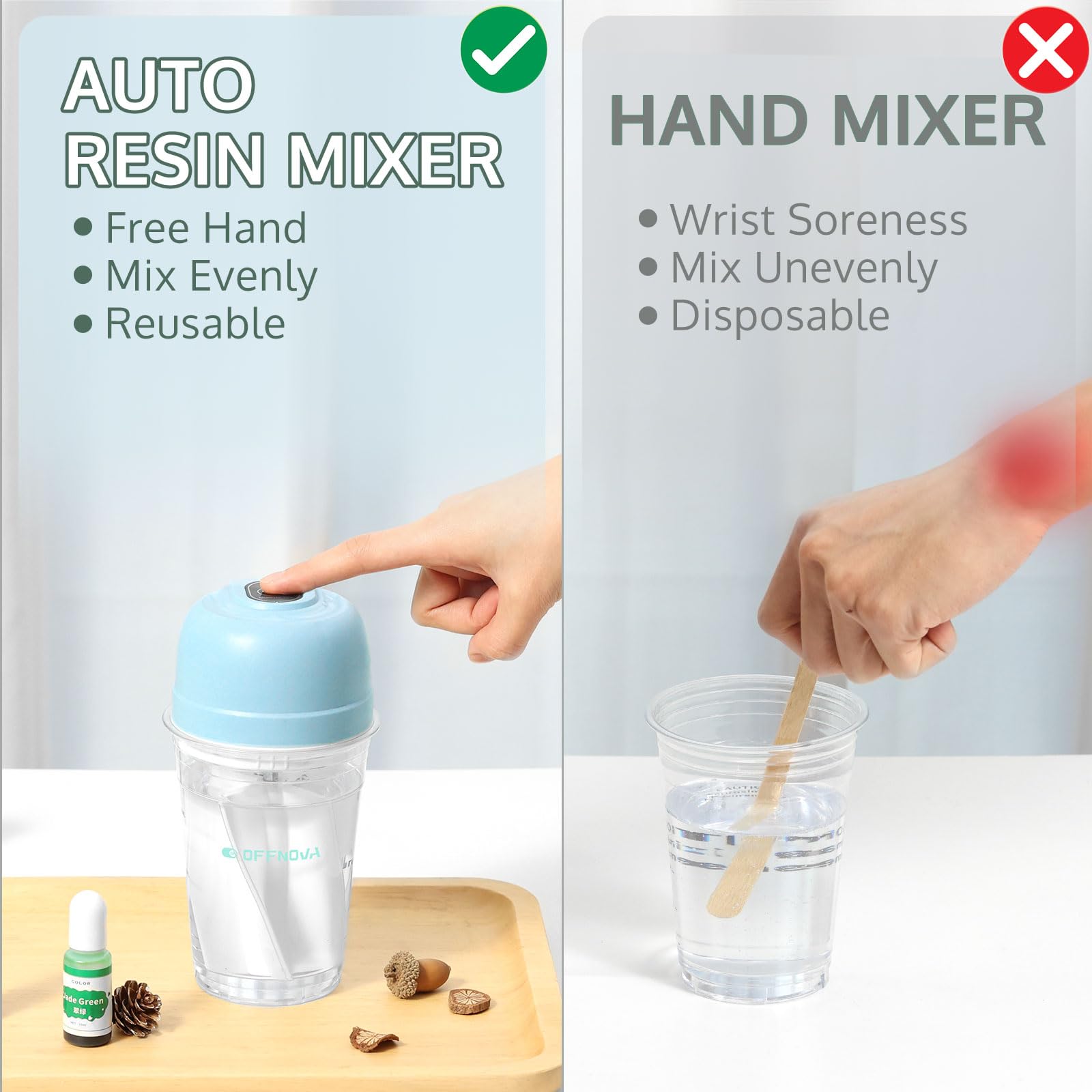 Snapklik.com : Auto Resin Mixer, Hands-Free Epoxy Mixer, Silicone ...