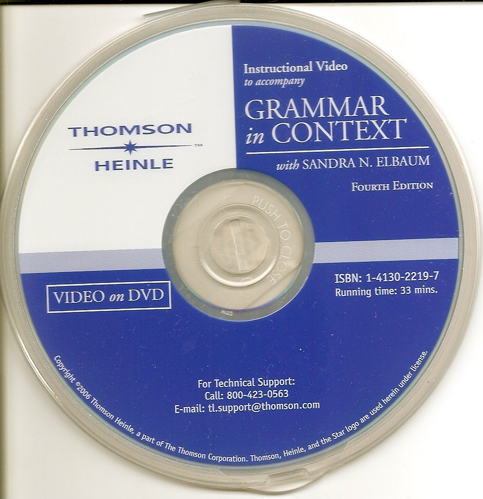 Grammar in Context, Fourth Edition (Instructional Video on DVD): Amazon ...