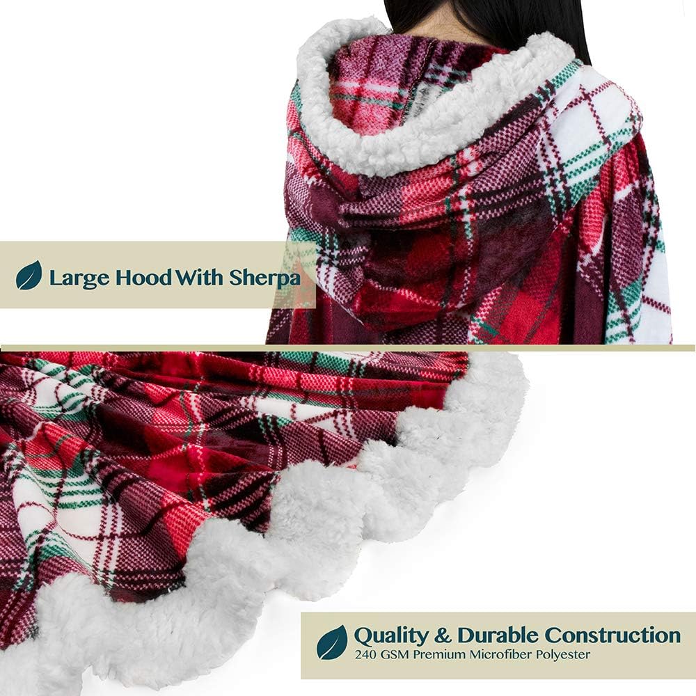 Buy PAVILIA Angel Wrap Hooded Blanket | Poncho Blanket Wrap with Soft ...