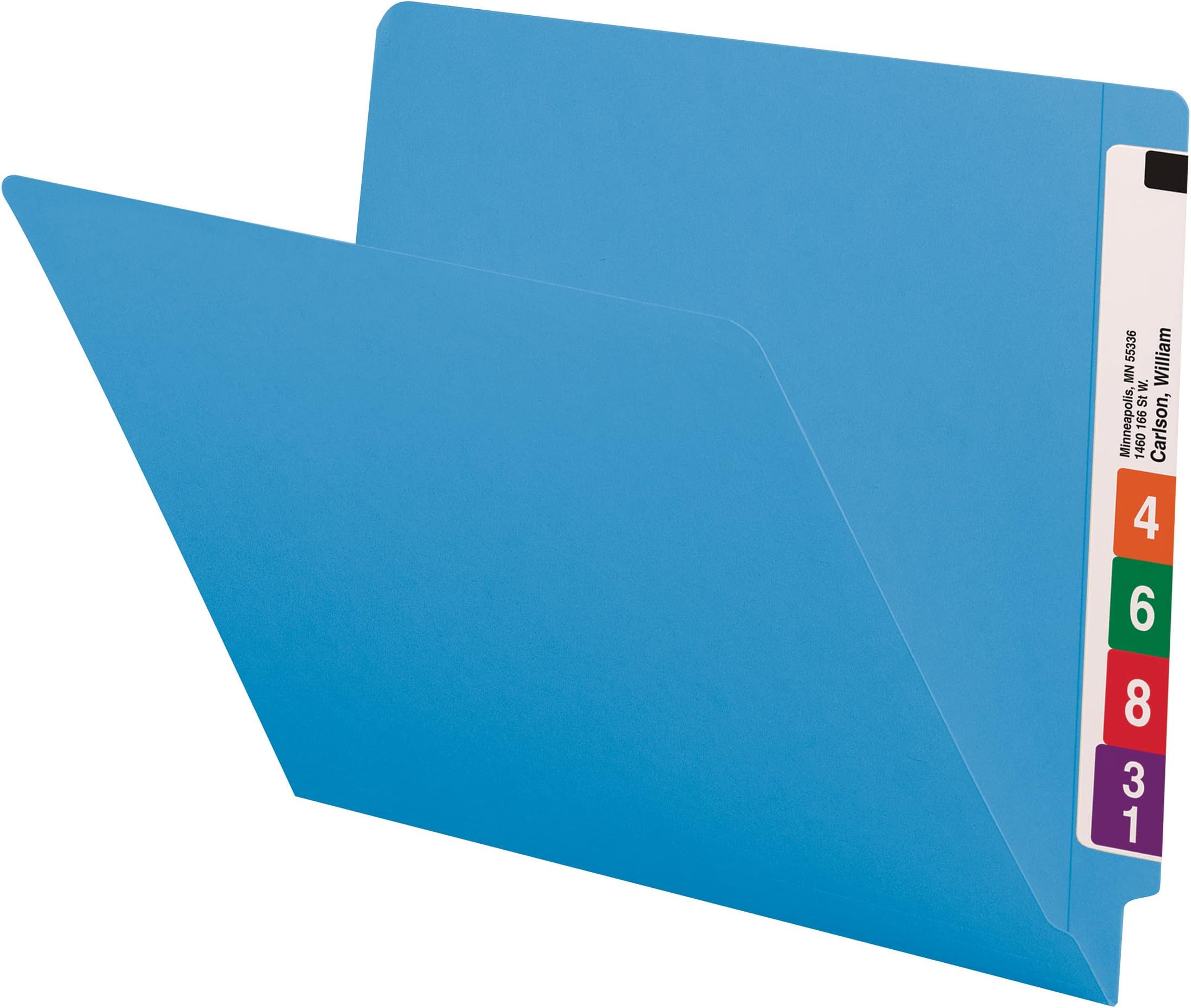 Amazon.com : Smead End Tab File Folder, Shelf-Master® Reinforced 1/3 ...